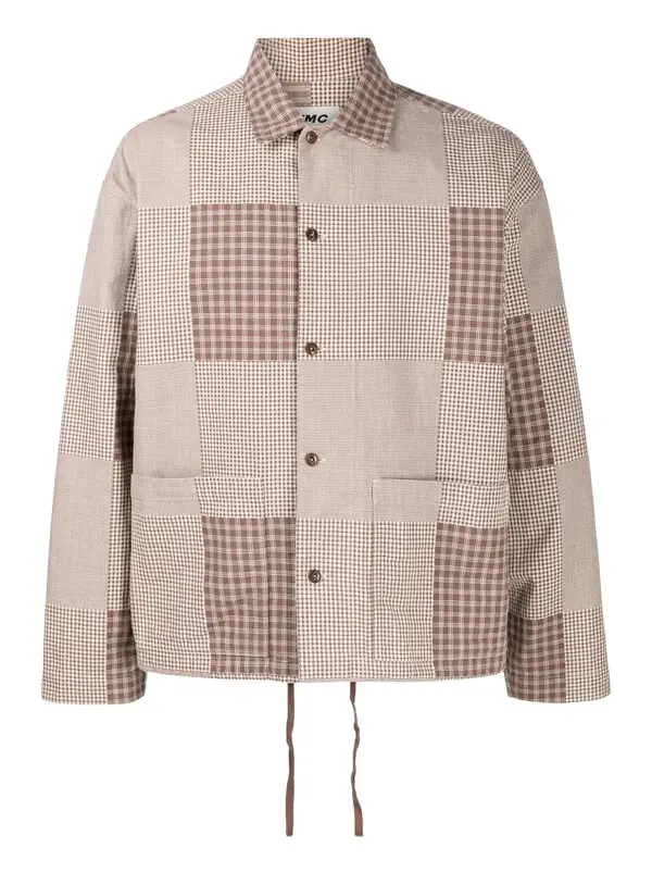 You Must Create Pj Checked Long-sleeve Shirt - Brown