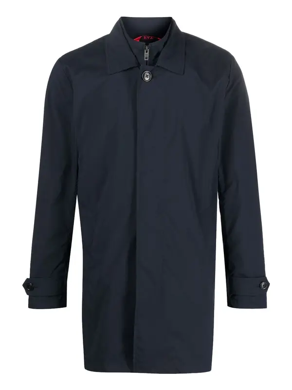 FAY Single-breasted Coat - Blue