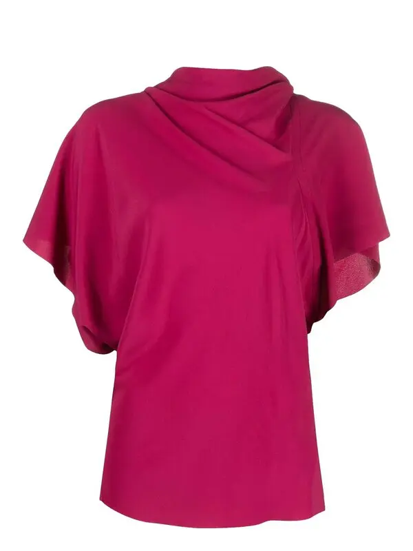 Rick Owens Asymmetric Draped Blouse - Pink