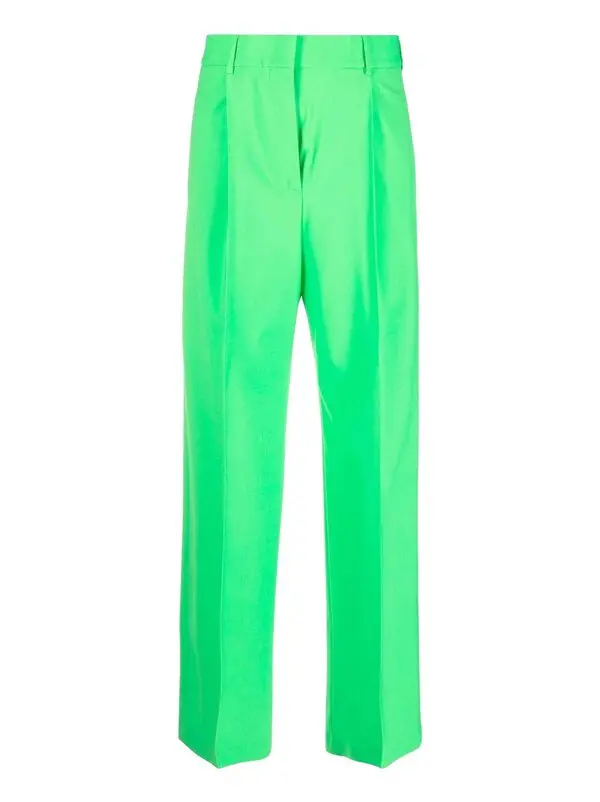 MSGM High-waist Tailored Trousers - Green