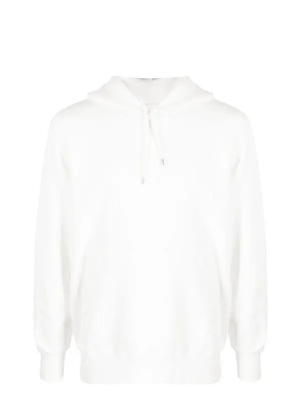 C.P. COMPANY Spray-paint Effect Cotton Hoodie - White