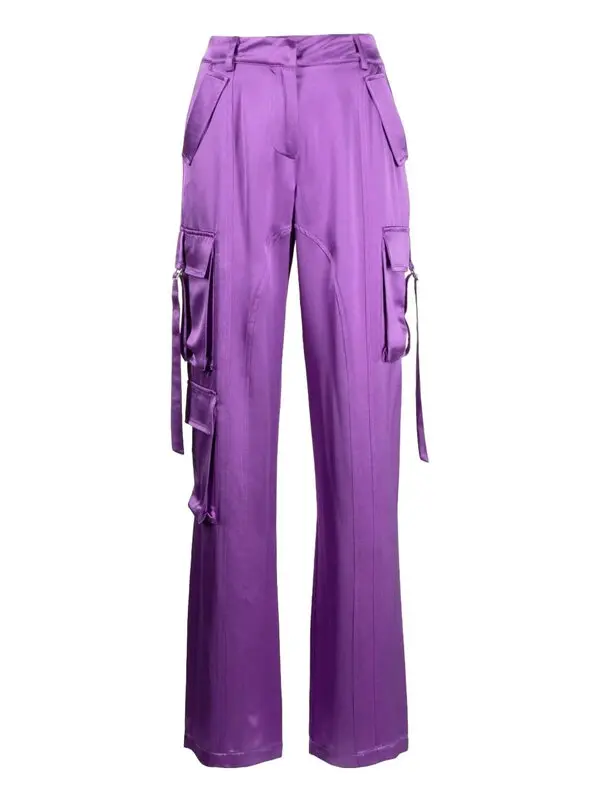 Retrofete Straight-leg Cargo Trousers - Purple