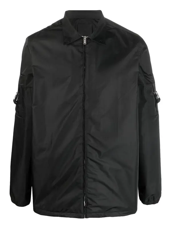Givenchy Zipped Long-sleeve Shirt - Black