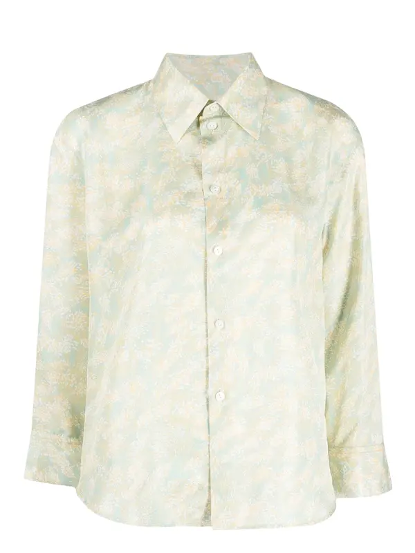JIL SANDER Floral-print Shirt - Green