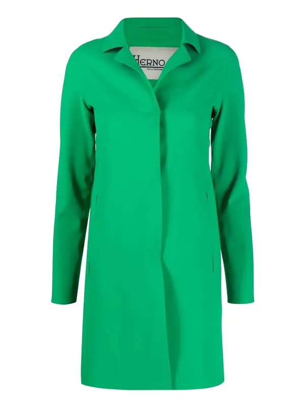 Herno First Act Single-breasted Coat - Green