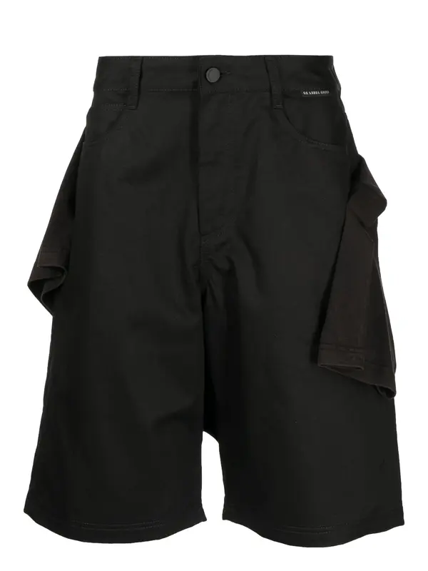 44 LABEL GROUP Five-pocket Bermuda Shorts - Black