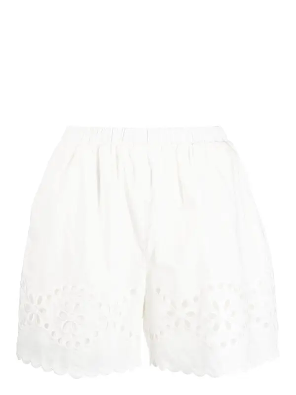 Red Valentino Cut-out Detailing Shorts - White