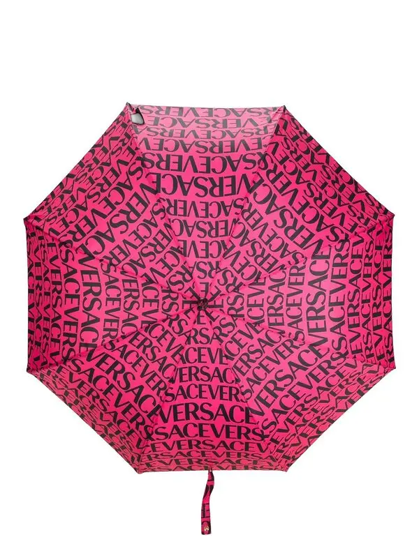 Versace Logo-print Umbrella - Pink