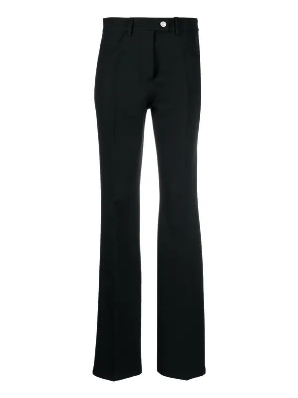 COURREGES Low-rise Bootcut Trousers - Black