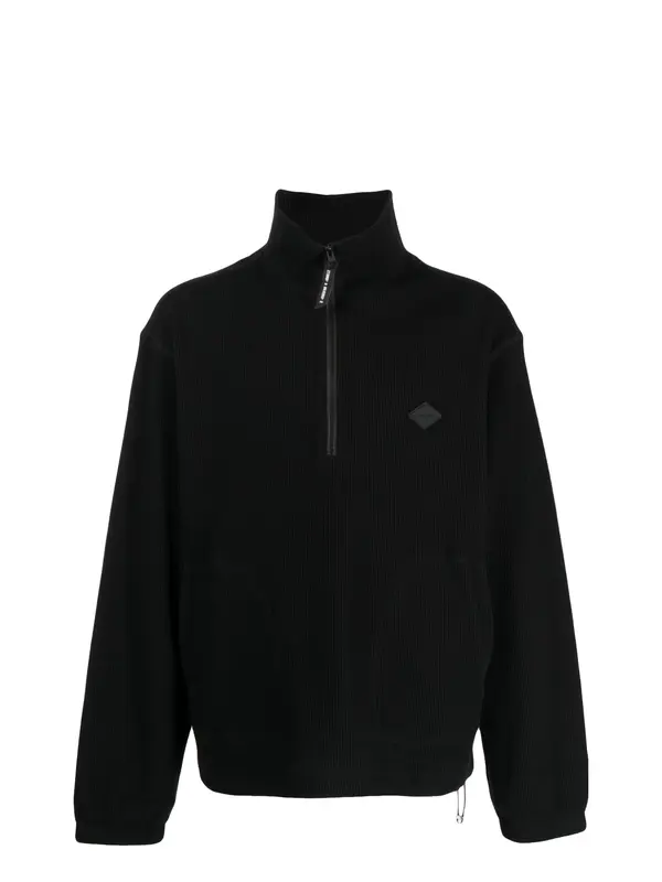 SPOONYARD Waffle-effect Polo-shirt - Black