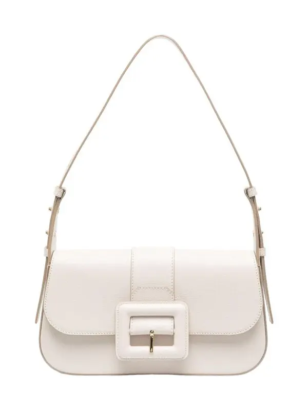 Bally Buckle-detail Leather Shoulder Bag - Neutrals