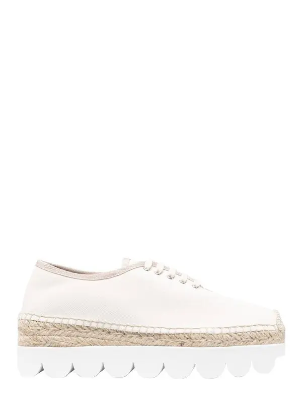 Marni Square-toe Flatform Sneakers - Neutrals