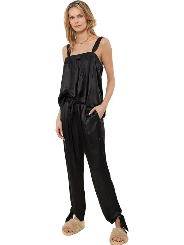 Hale Bob Tanea Silk Pants - Black