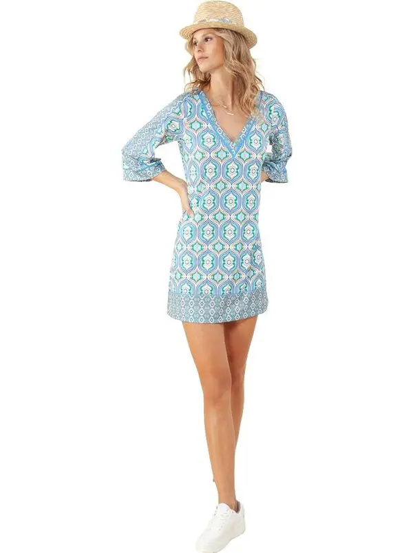Hale Bob Kavita Jersey Dress - Blue
