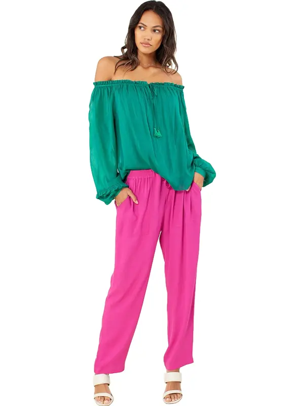 Hale Bob Candice Solid Top - Green