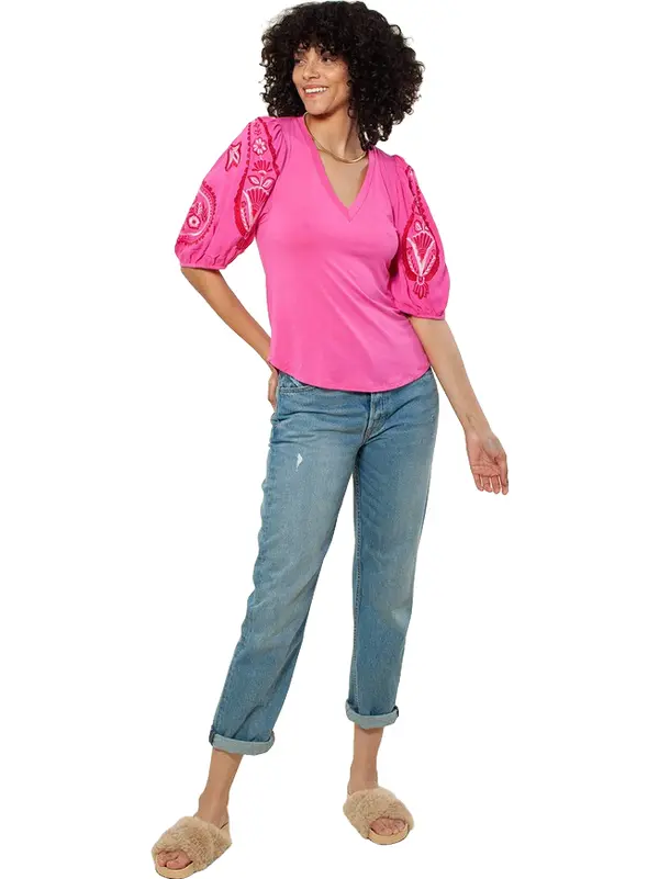 Hale Bob Abbey Top - Pink