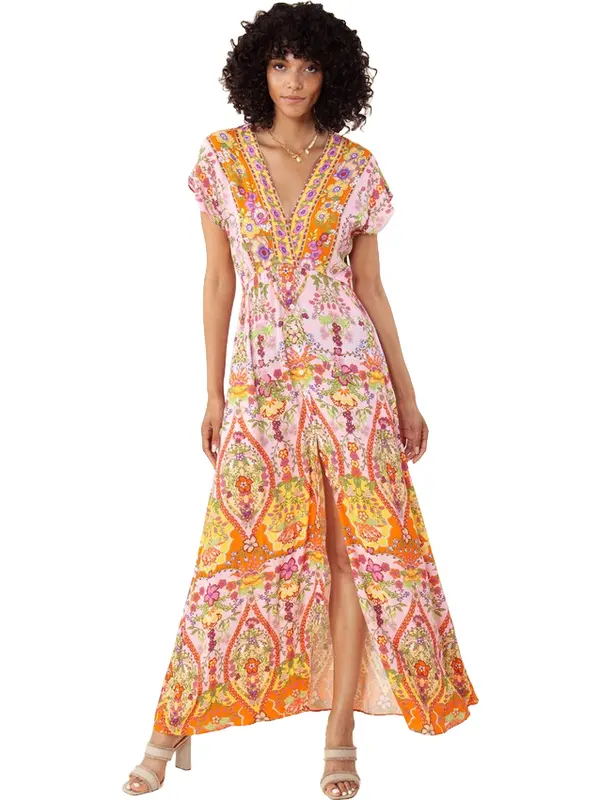 Hale Bob Viette Maxi Dress - Pink