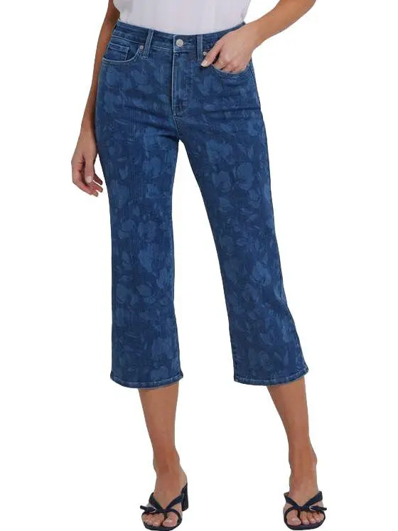 NYDJ Joni High Waist Relaxed Capri Jeans - Indigo Bellafontaine