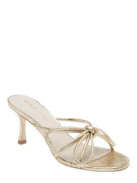 KOKO + PALENKI Strappy Sandals - Gold Leather