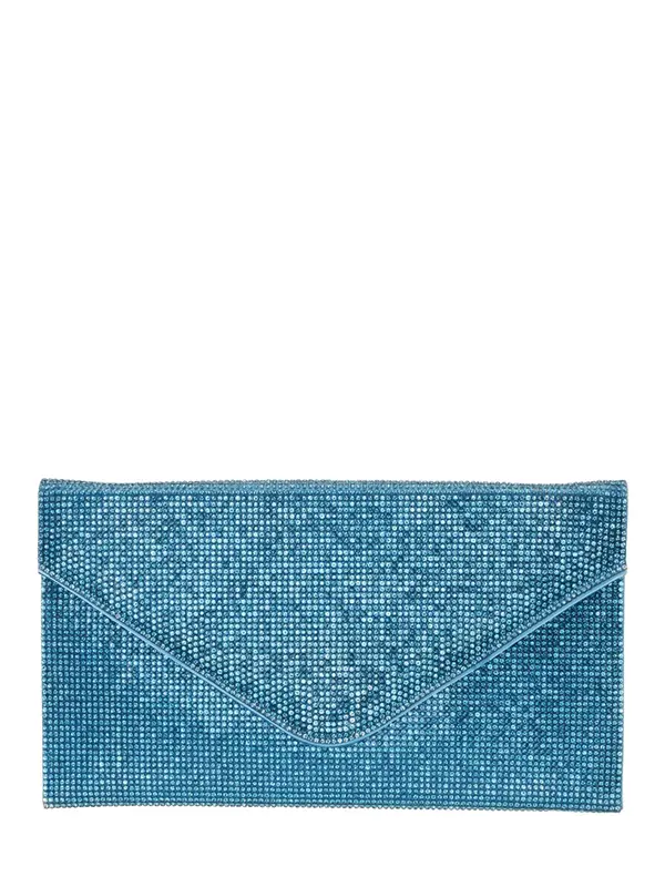 Nina Crystal Envelope Clutch - Cielo