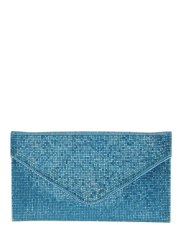 Nina Crystal Envelope Clutch - Cielo