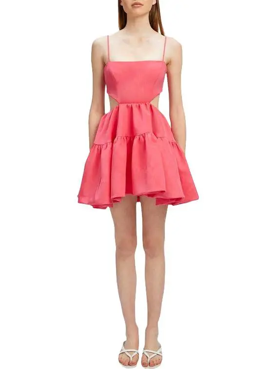 Bardot Layla Cutout Minidress - Candy Pink