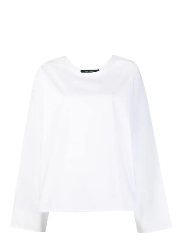 Sofie D'hoore Plain Long-sleeve Blouse - White