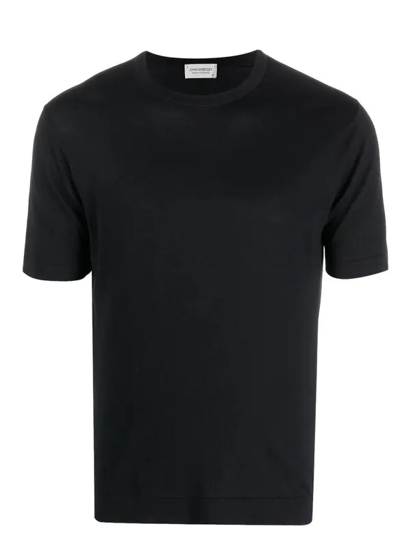 John Smedley Crew-neck T-shirt - Black