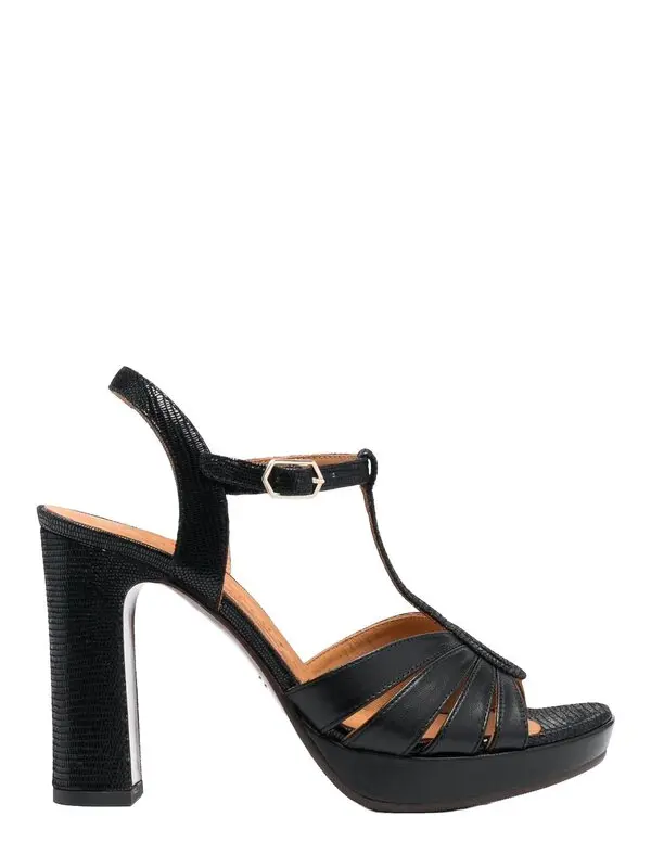 Chie Mihara Cafra Leather Sandals - Black