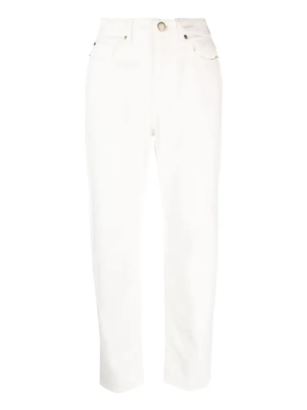 TWINSET Straight-leg Denim Trousers - White