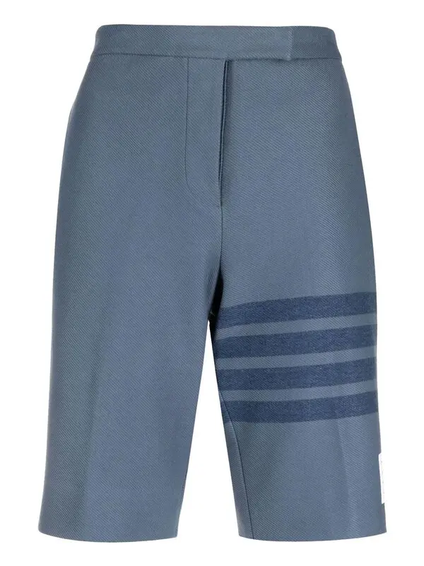Thom Browne 4-bar Stripe Bermuda Shorts - Blue