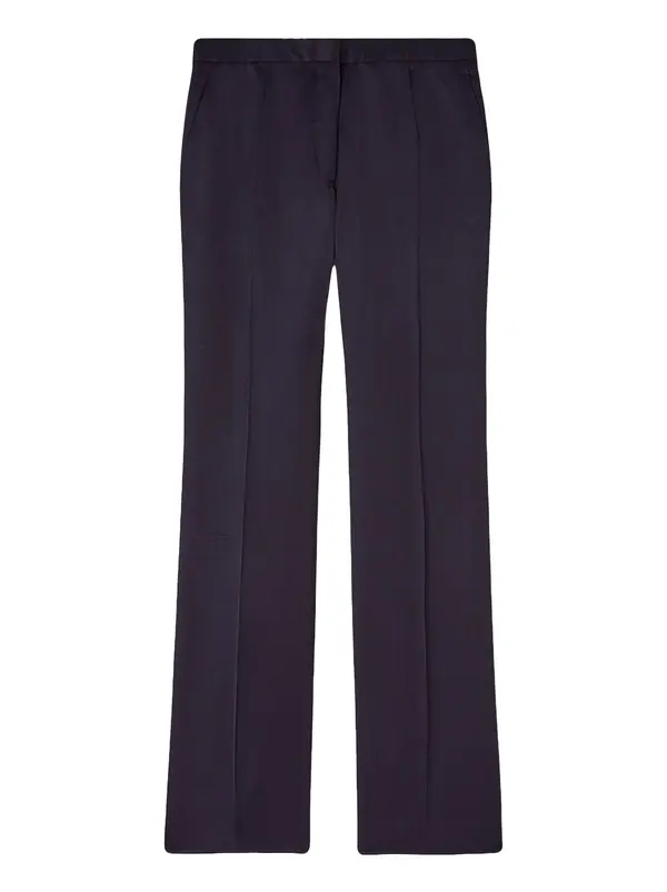 JIL SANDER Pressed-crease High-waisted Trousers - Black