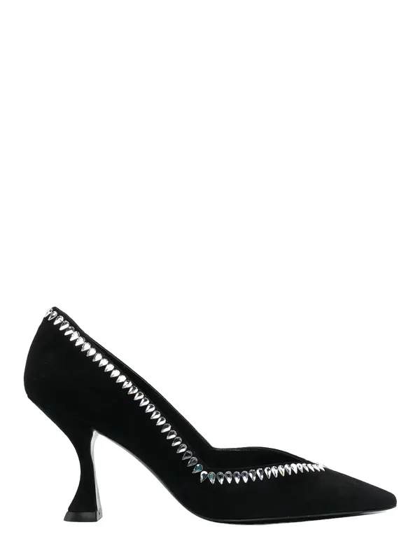 STUART WEITZMAN Crystal-embellished 100mm Pumps - Black