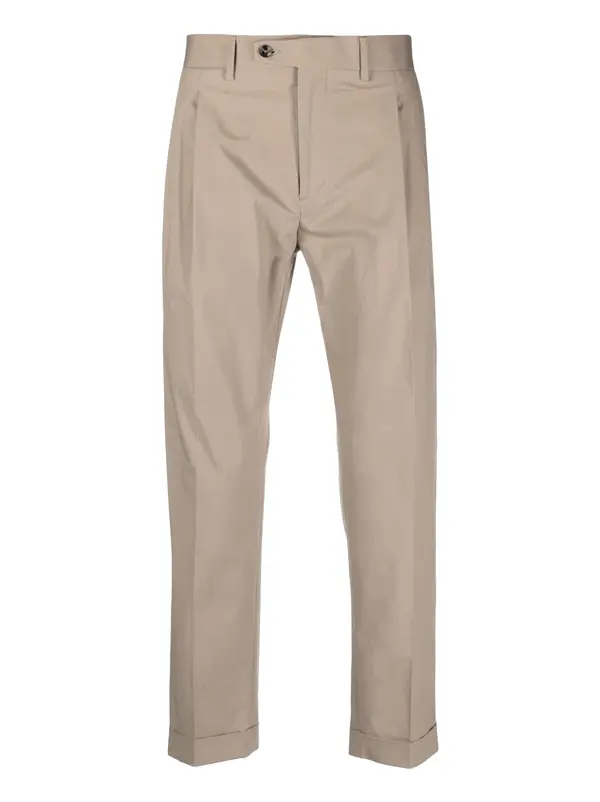 DELL'OGLIO Robert Tapered-leg Chinos - Neutrals