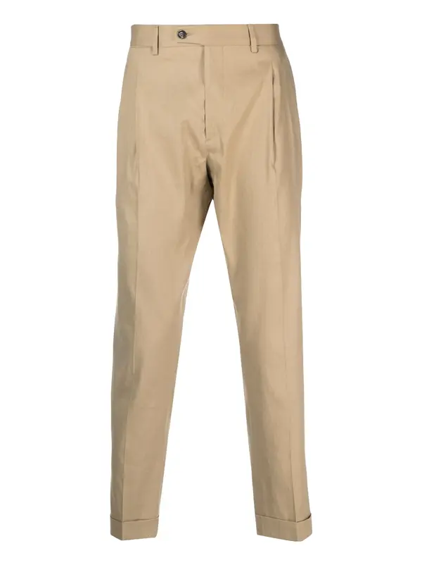 DELL'OGLIO Robert Tapered-leg Chinos - Neutrals