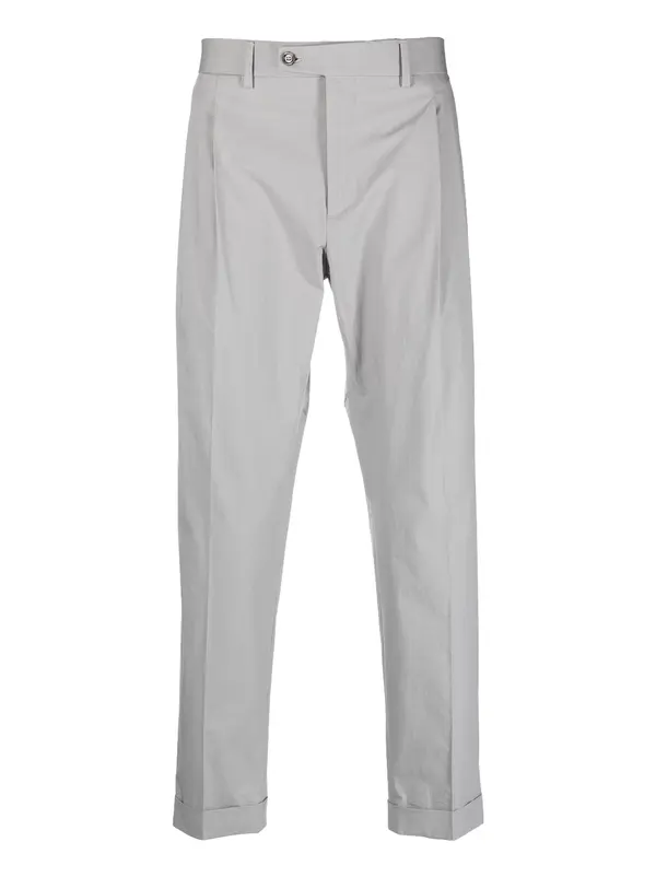 DELL'OGLIO Robert Tapered-leg Chinos - Grey