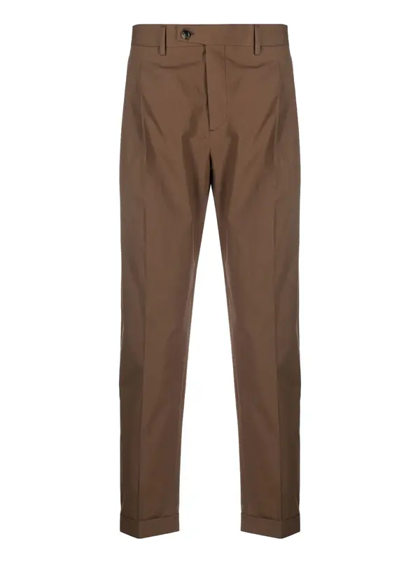 DELL'OGLIO Robert Tapered-leg Chinos - Brown