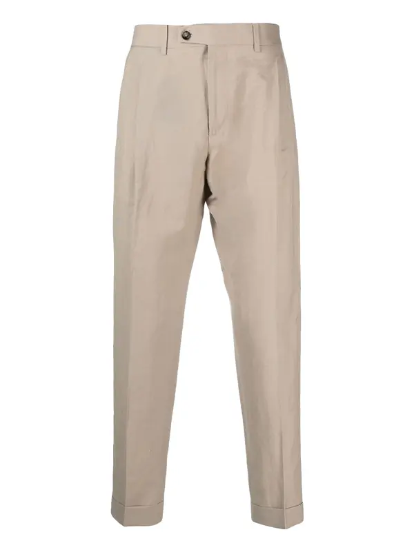DELL'OGLIO Robert Tapered-leg Chinos - Neutrals
