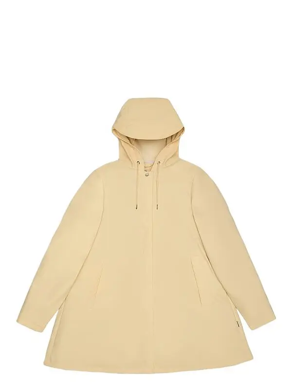 Rains Hooded A-line Rain Jacket - Gleam