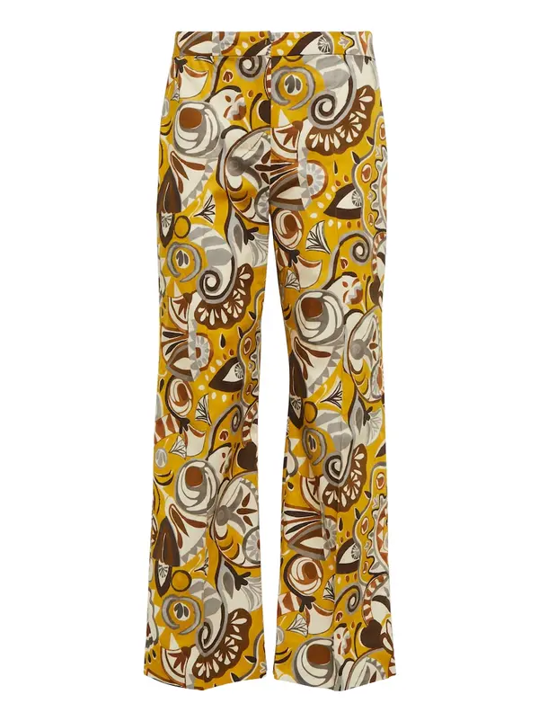 Max Mara Licia High-rise Straight-leg Trousers - Multicoloured