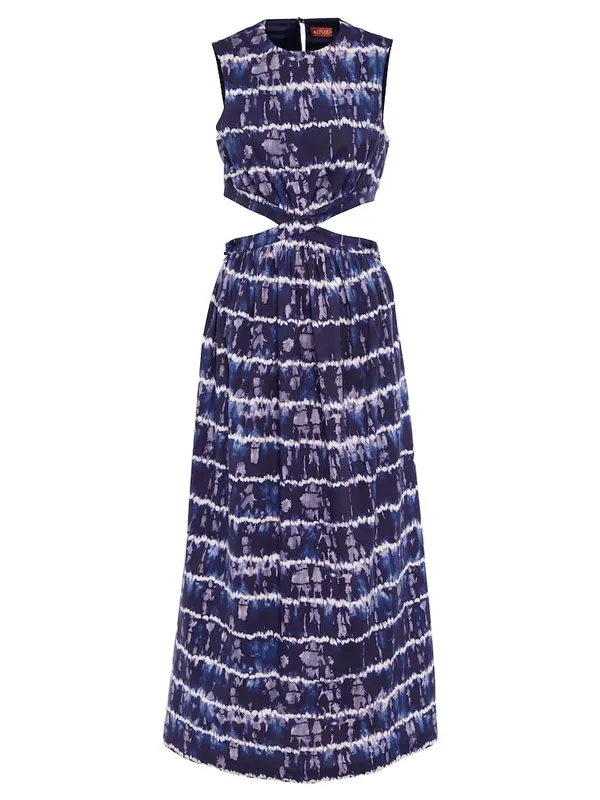 Altuzarra Ashima Cutout Midi Dress - Blue