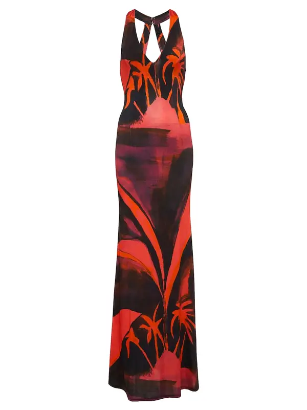 LOUISA BALLOU High Sea Printed Maxi Dress - Multicoloured
