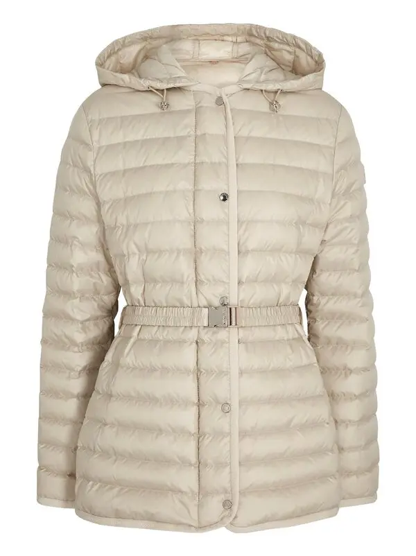 Moncler Oredon Hooded Quilted Shell Coat - Beige