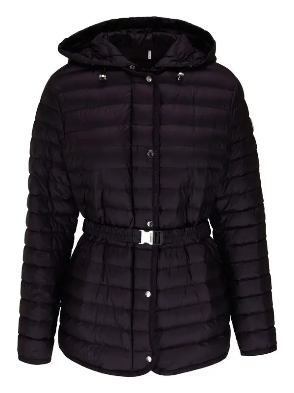 Moncler Oredon Belted Down Jacket - Black