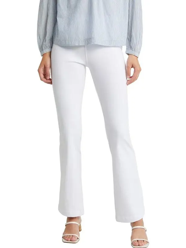 Lyssé Essentials High Waist Bootcut Pants - White