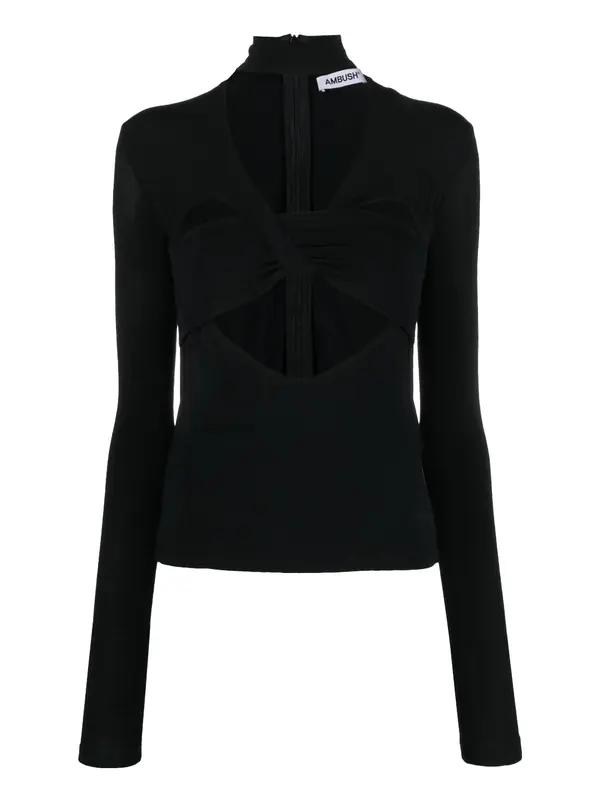 AMBUSH Cut-out Top - Black