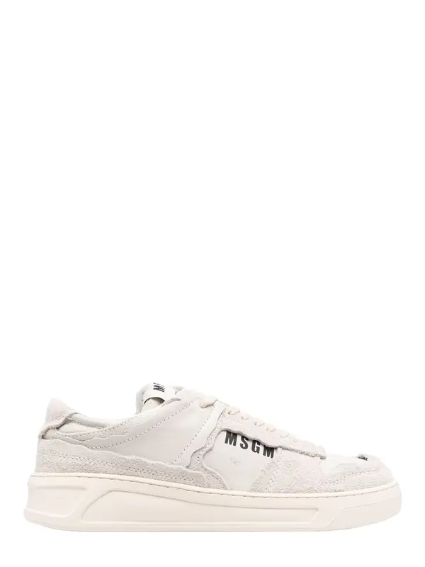 MSGM Logo-print Sneakers - Neutrals