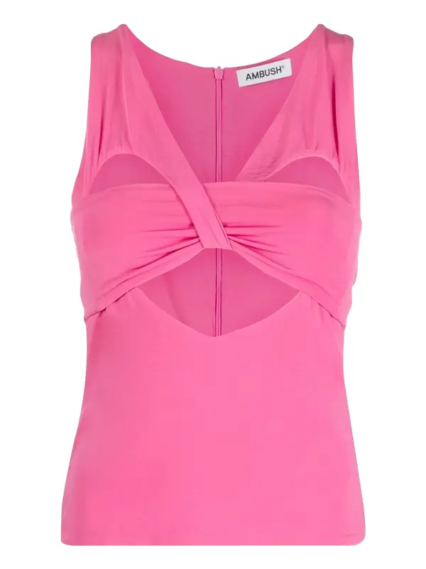 AMBUSH Cut-out Tank Top - Pink