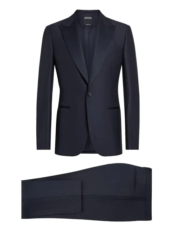 Zegna Single-breasted Peak-lapel Suit - Blue