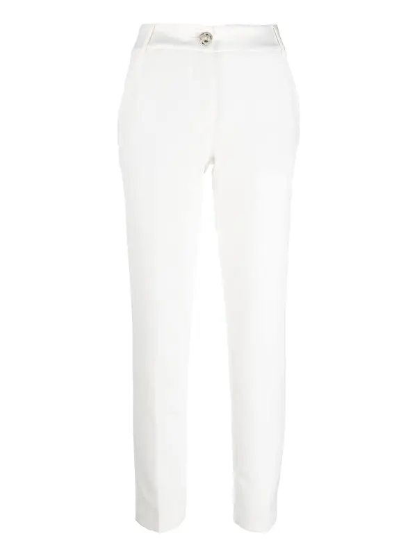 Philipp Plein Cady High-waist Trousers - White